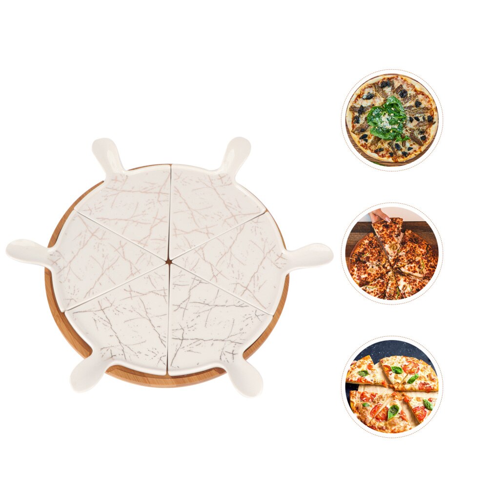 1 Set Premium Dessert Plate Pizza Tray Large Ceram... – Vicedeal