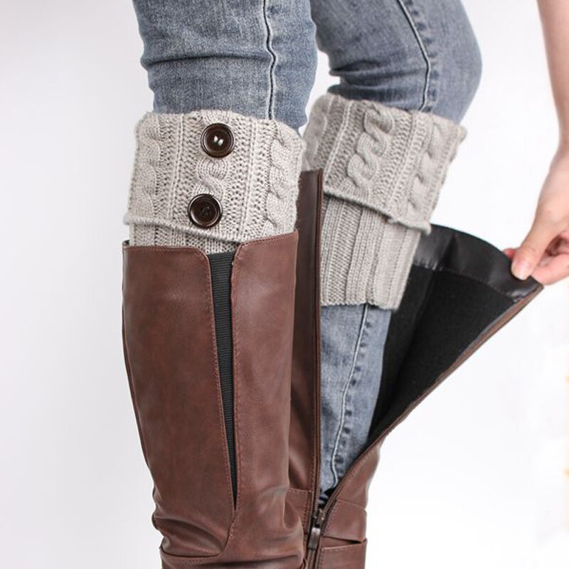 Frauen Stricken Bein Wärmer Kurzen Boot Manschette... – Vicedeal