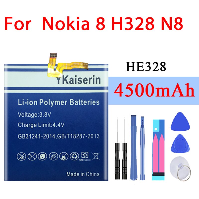 4500Mah HE328 Batterij Voor Nokia 8 Nokia8 Ta-1004... – Vicedeal