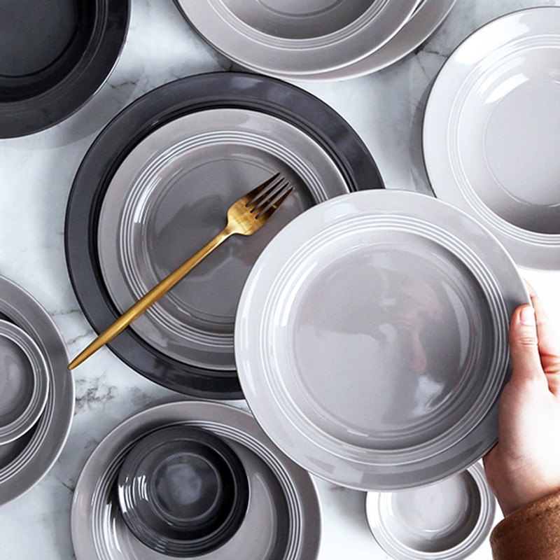 European Ceramic Round Soup Plate Simple Italian P... – Grandado