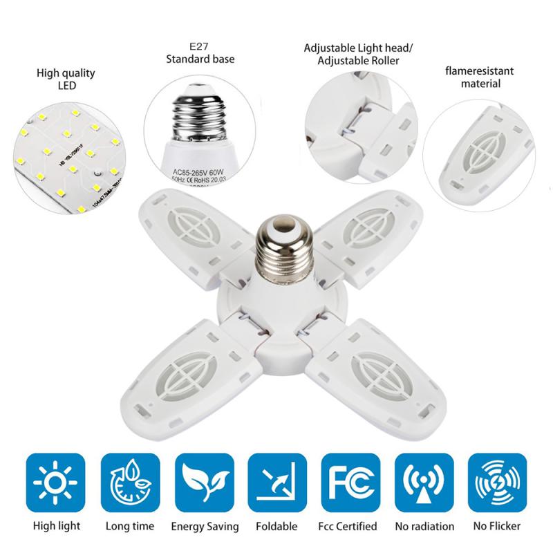E27 LED Garage Light Super Bright Industrial Bulbs... – Grandado