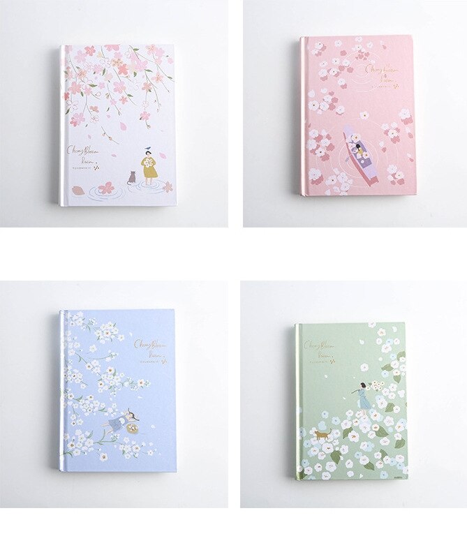"Cherry Blossom" Hard Cover Diary Beautiful Art Dr... – Grandado