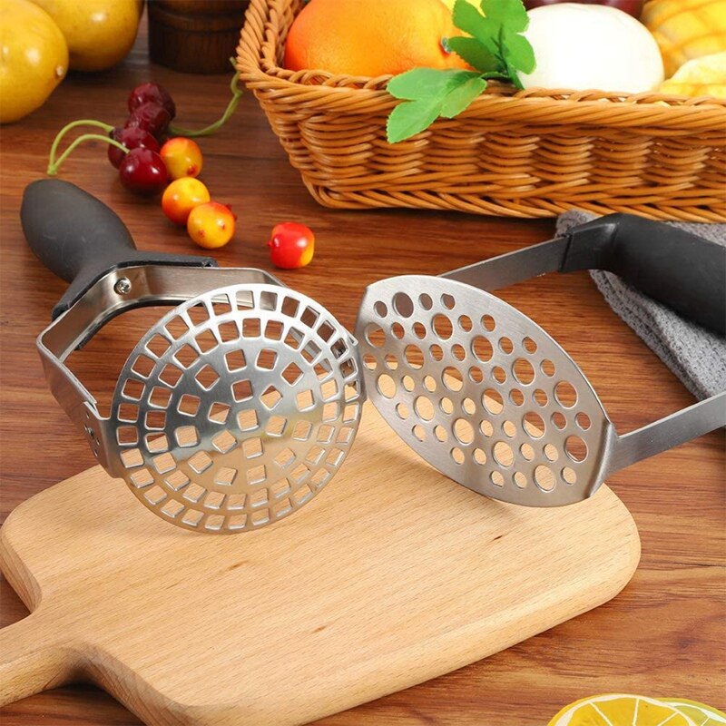 2 Pcs Potato Masher,Stainless Steel Food Masher Fr... – Grandado