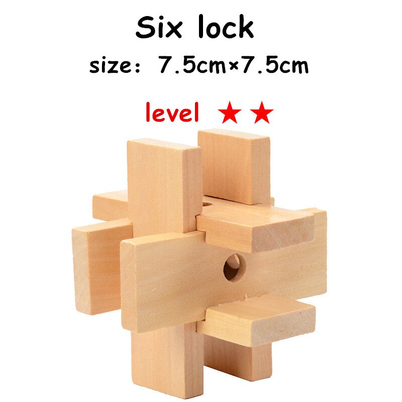China Classic 3D Wooden Puzzle Lock Toys Cube Game... – Grandado