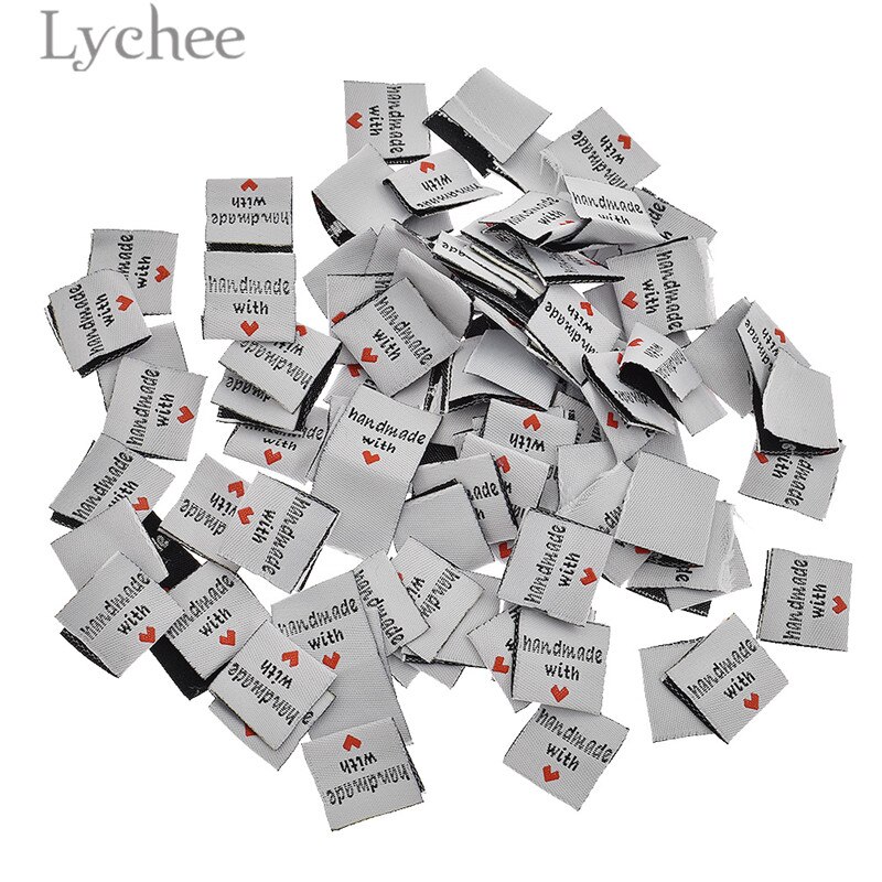 100pcs Handmade With Love Clothing Labels Embossed... – Vicedeal