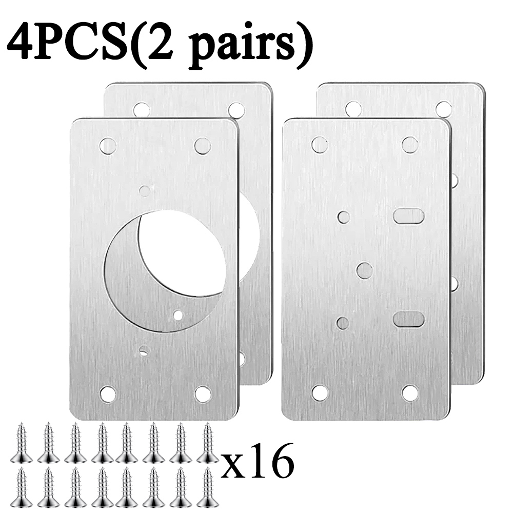 Cabinet Hinge Repair Plate Kit Kitchen Cupboard Do... – Grandado
