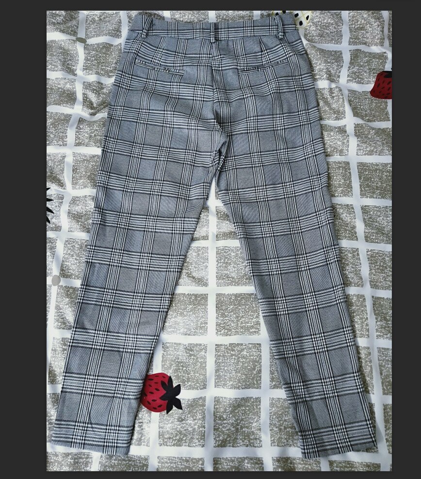 Men Vintage Plaid Suit Pants Formal Dress Pant Bus... – Grandado