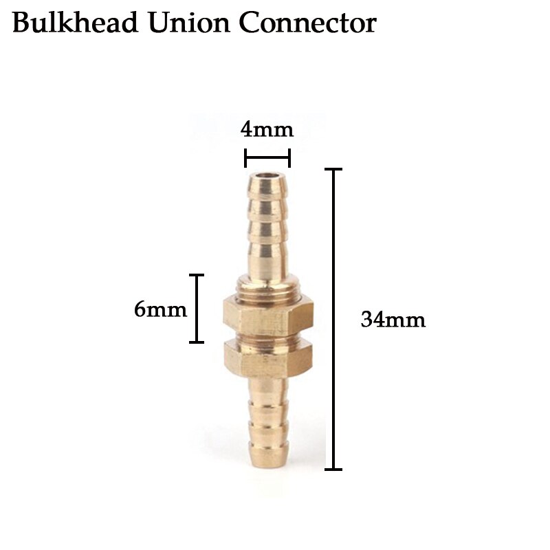 2pcs 4mm Brass Equal STraight Connector Hose Fitti... – Vicedeal