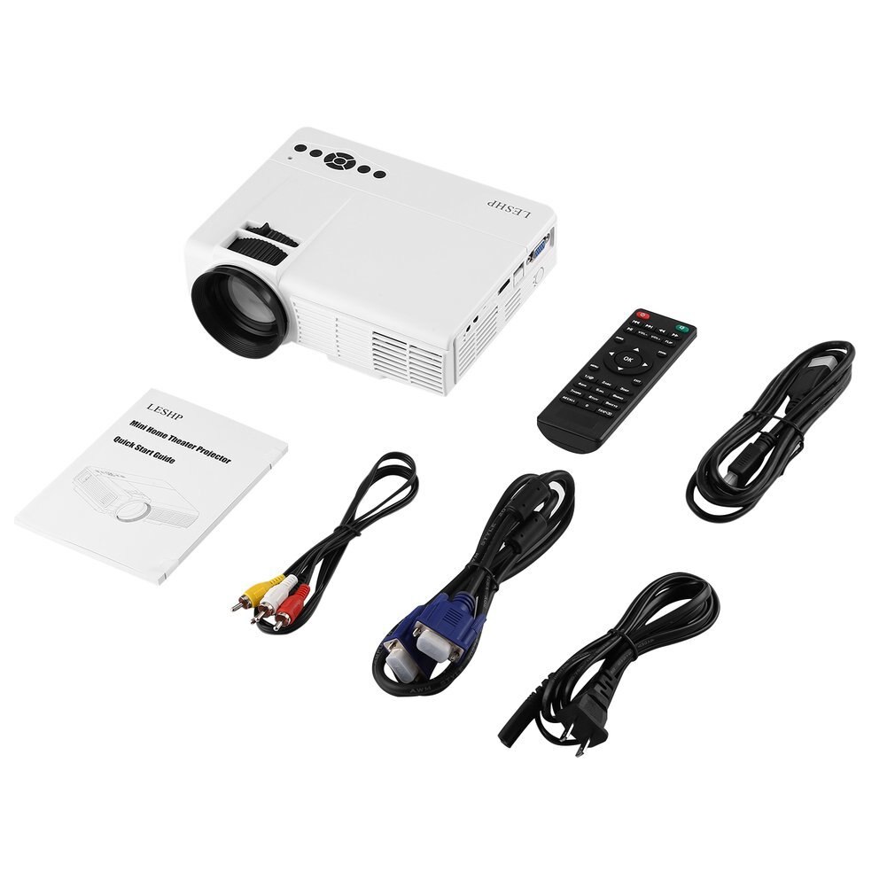 Q5 LED Projector 800*480 Pixel 1200LM Mini Home Th... – Grandado