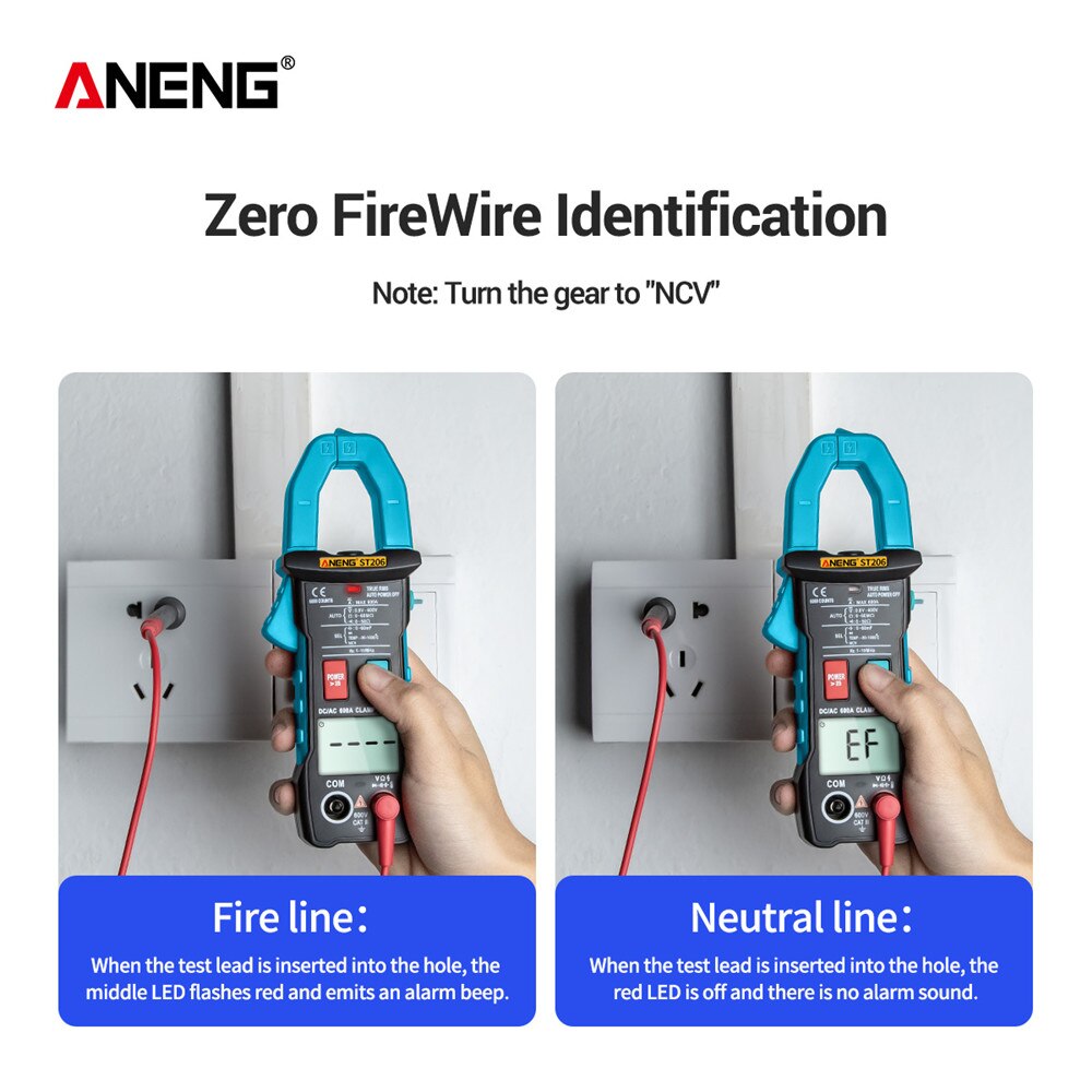 Digitale Multimeter Klem Aneng ST206 Meter 6000 Gr... – Grandado