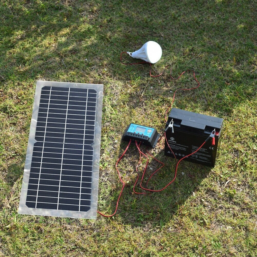 10W 12V Flexible Solar Panel Kits & 10A Controller... – Grandado