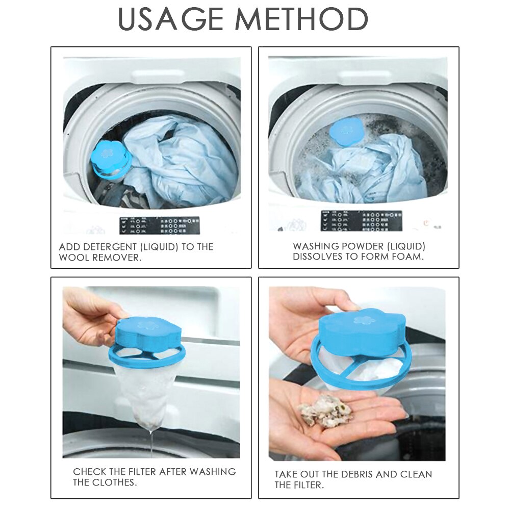 Reusable Washing Machine Accessories Lint Filter B... – Vicedeal