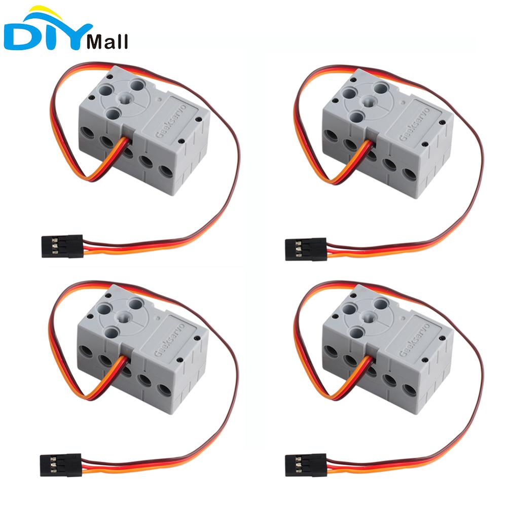 4PCS 360° 2KG Grey Servo Motor Remote Control Mode... – Vicedeal