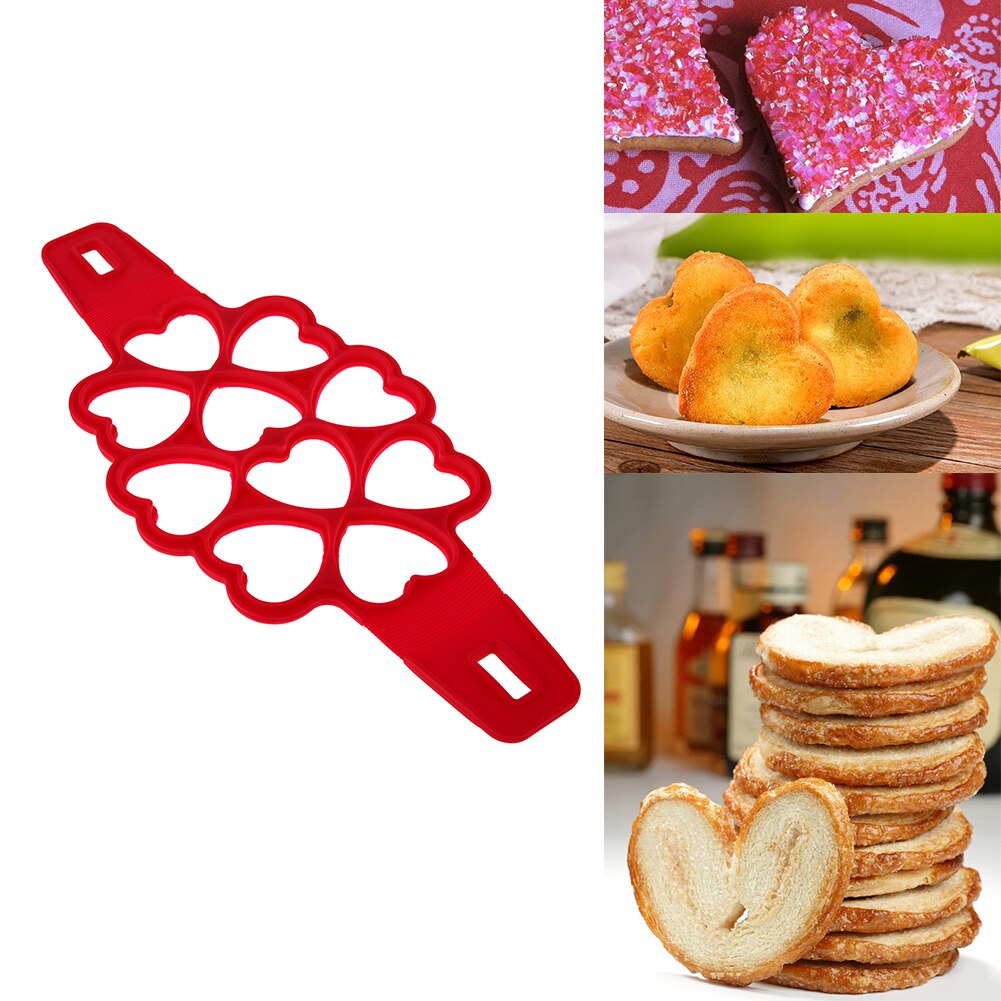 10 gaten Nonstick Pancake Maker Siliconen Frituren... – Grandado