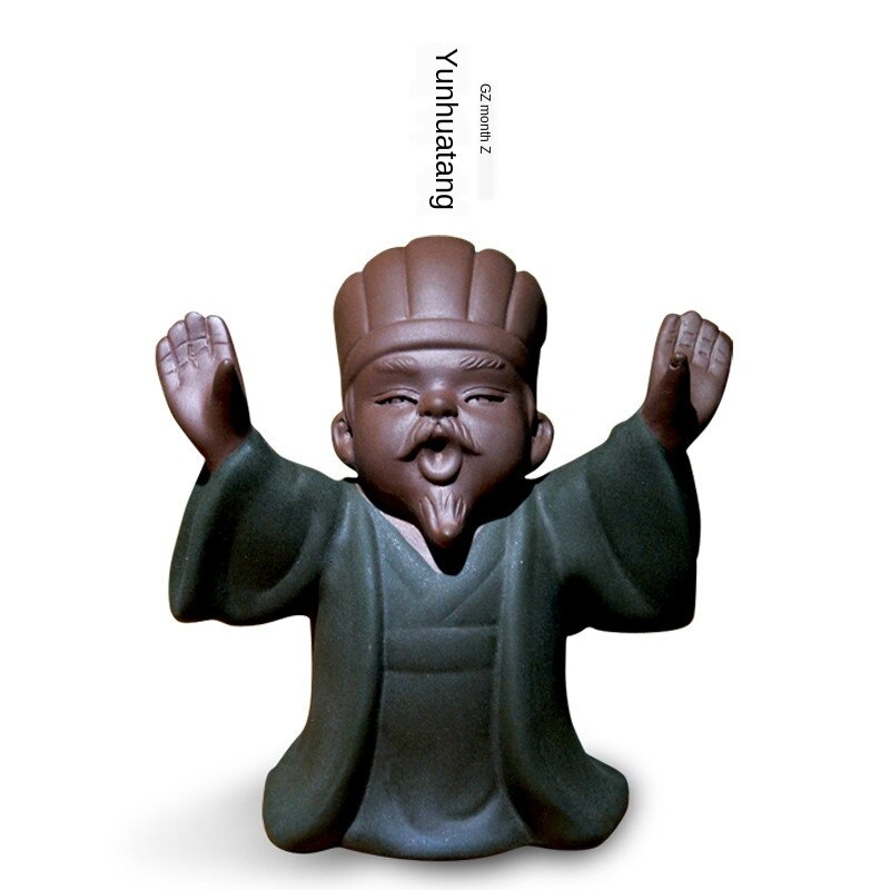 Clay Tea Ornaments Three Kingdoms Figure Zhuge Lia... – Grandado