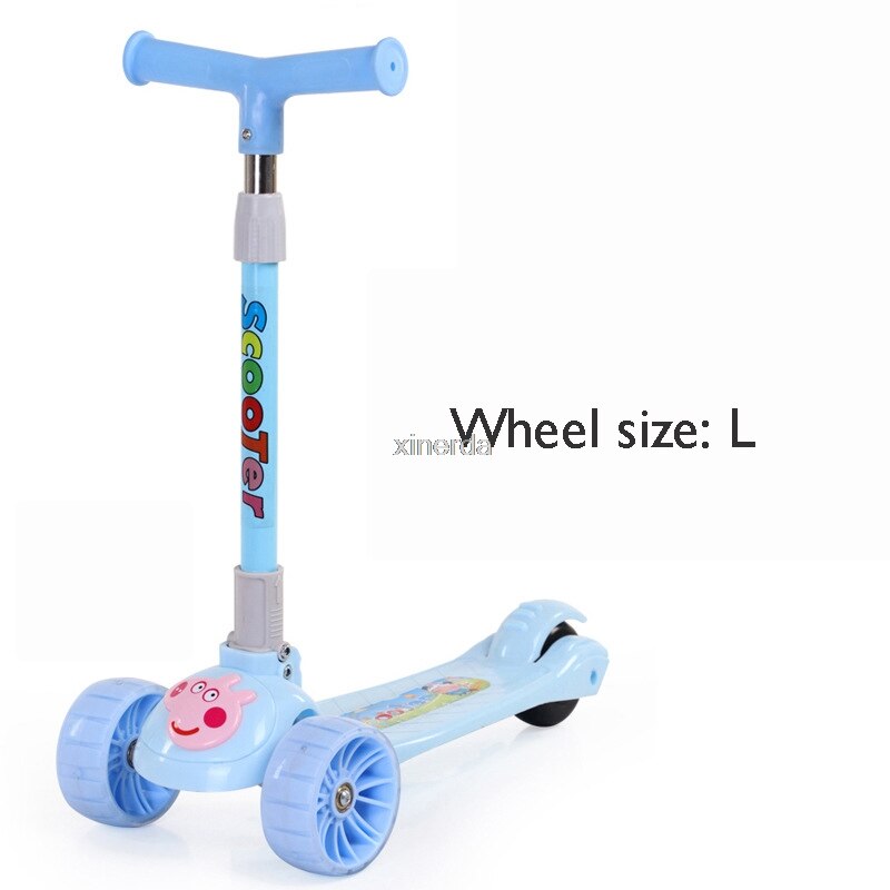 Children Kick Scooter PU Flashing 3 Wheel Kids Foo... – Grandado