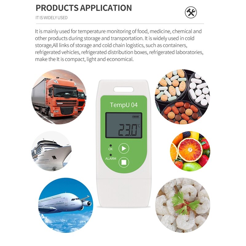 USB Temperature Data Logger Reusable Temperature R... – Grandado