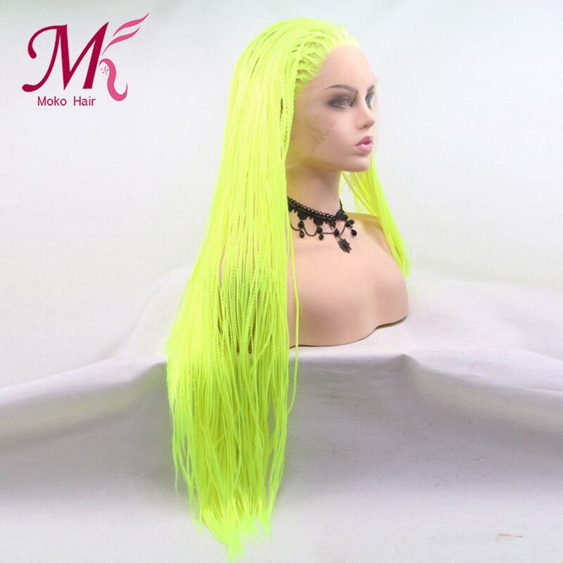 Moko Lace Green Wigs High Temperature Fiber Hair S... – Vicedeal