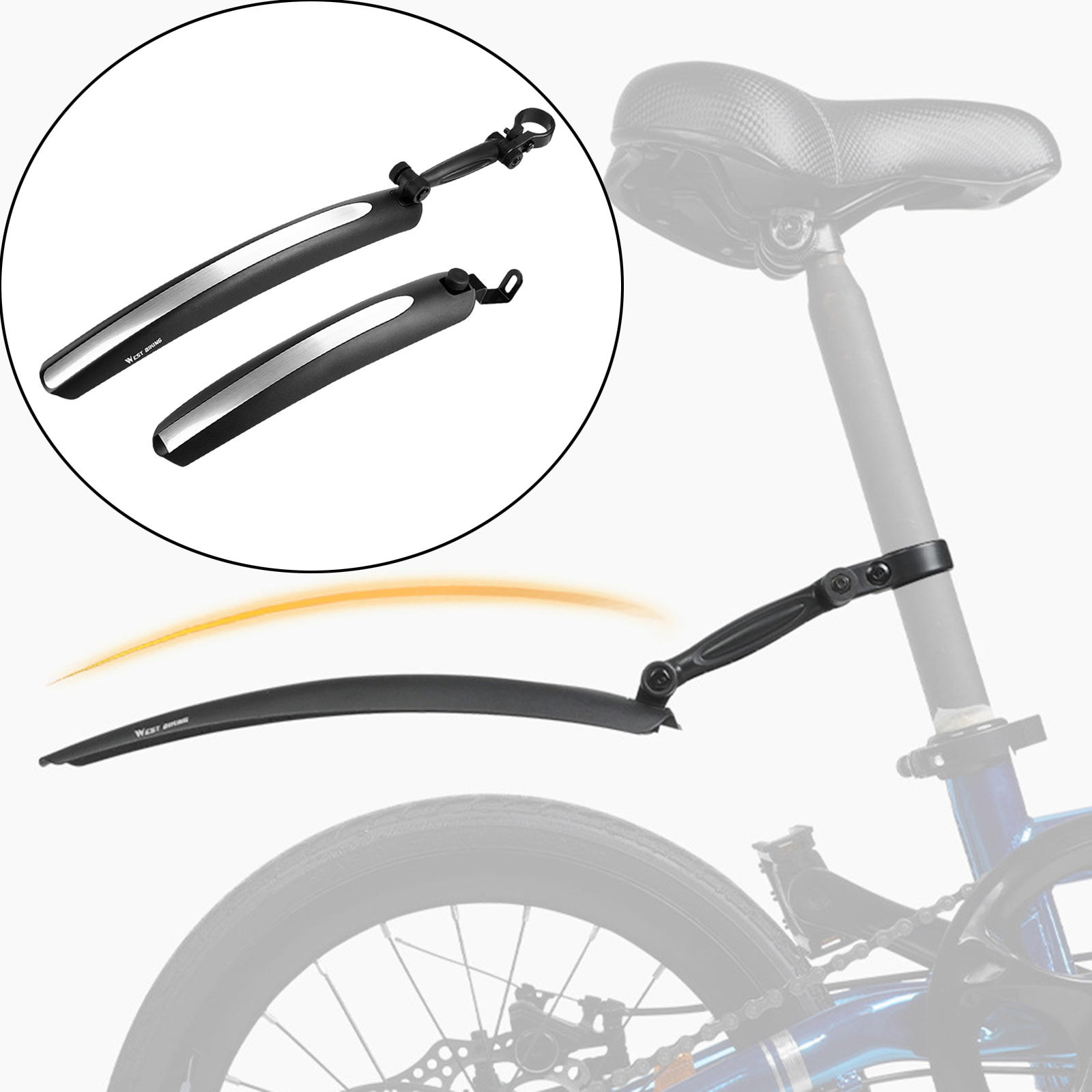 Road Bike Mudguard Set Adjustable Bicycle Splash G... – Grandado