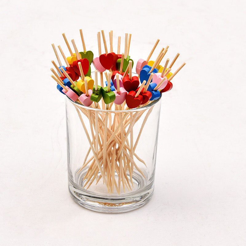 Palillo de fruta de bambú para decoración de boda,... – Grandado