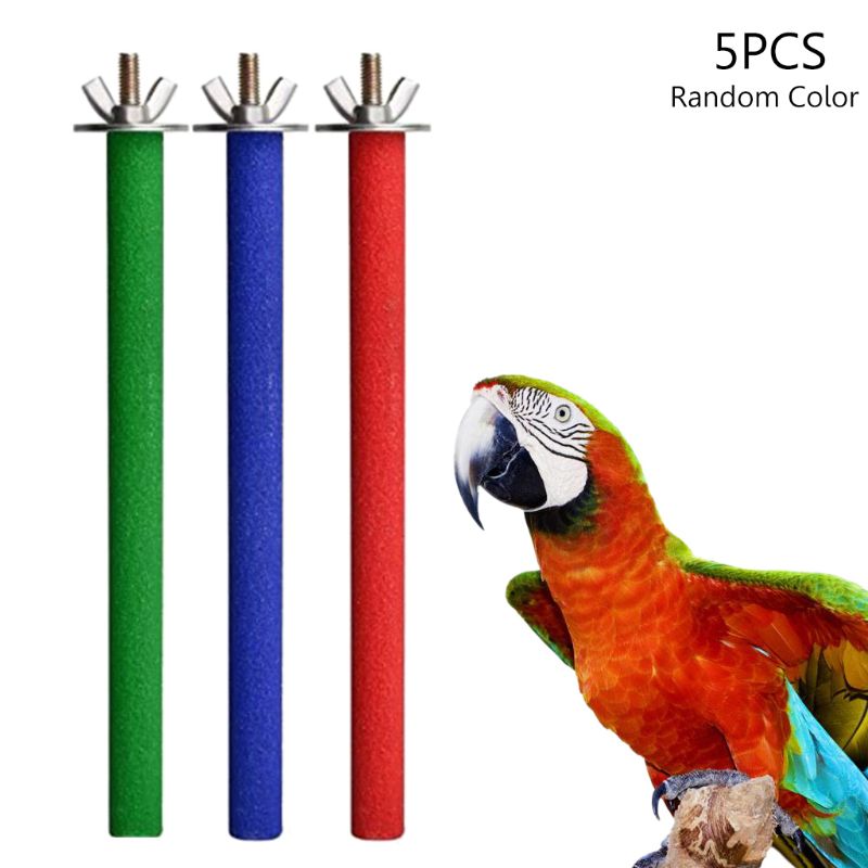 5Pcs Wooden Bird Perches Rough-surfaced Parrot Bir... – Grandado