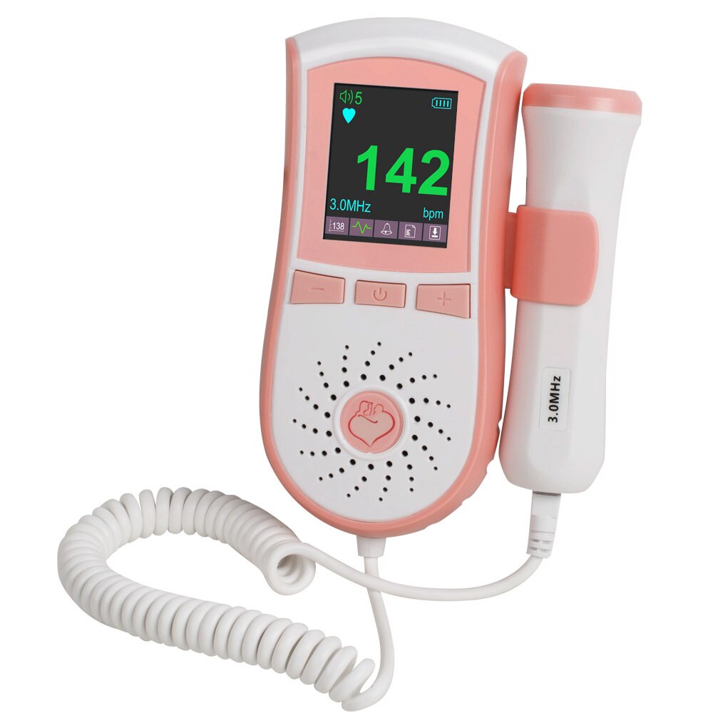 Color LCD Display Pocket Fetal Doppler Prenatal He... – Grandado