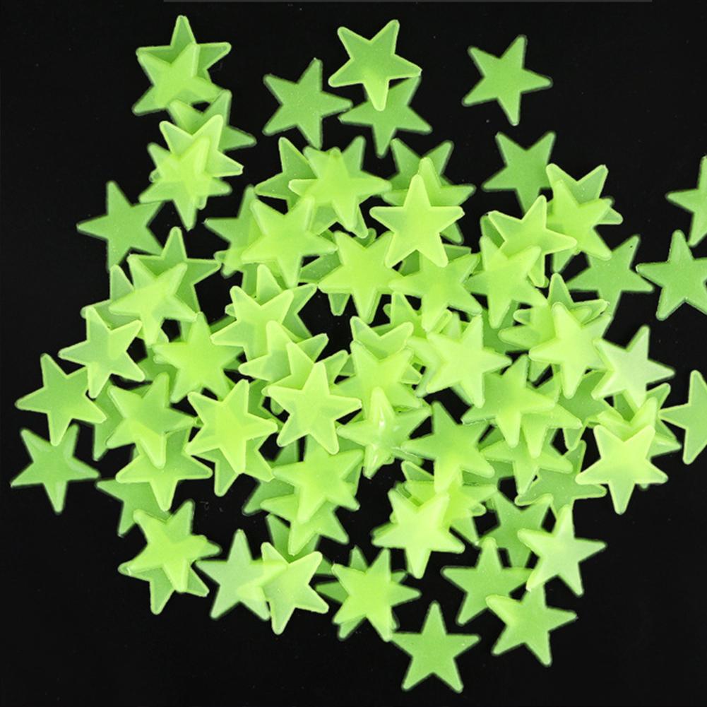 Fluorescent Wall Sticker Moon Star Wallpaper Glow ... – Grandado