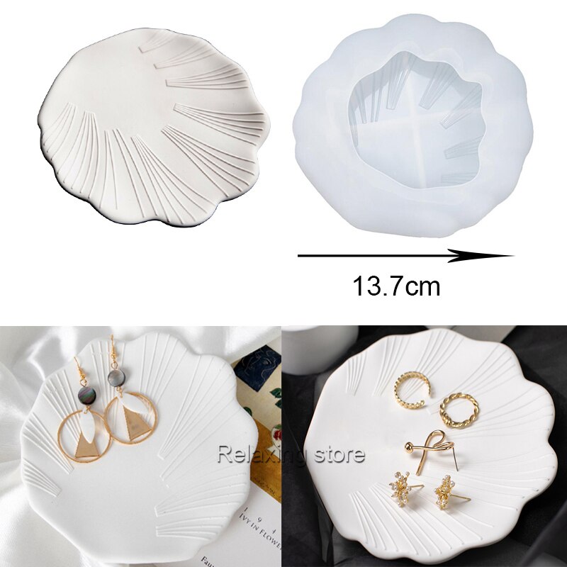 Shell Beton Cement Tray Siliconen Mal Leaf Sierade... – Vicedeal