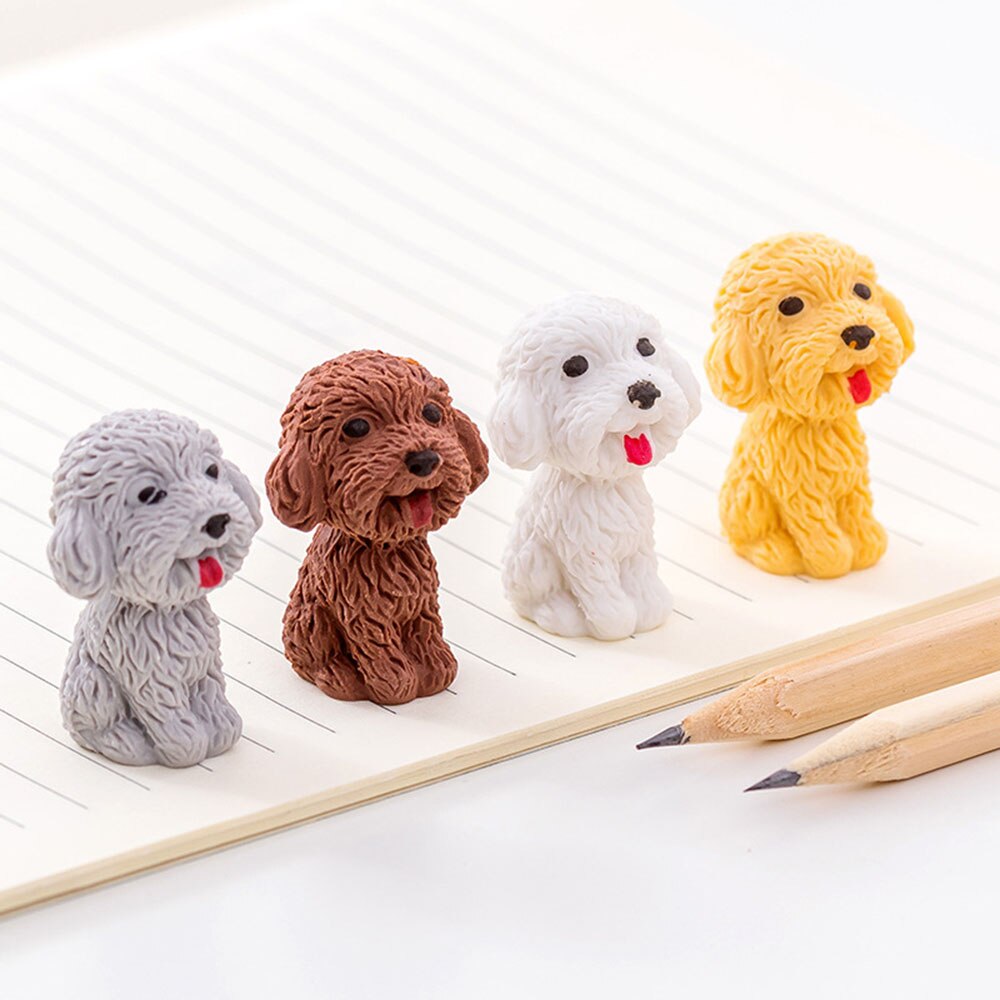2pcs/Set Cartoon Cute Dog Rubber Eraser Art School... – Grandado