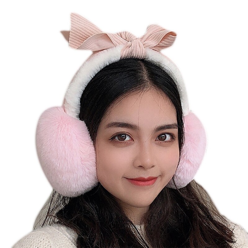 Women Winter Thicken Fluffy Plush Earmuffs Cute Sw... – Vicedeal