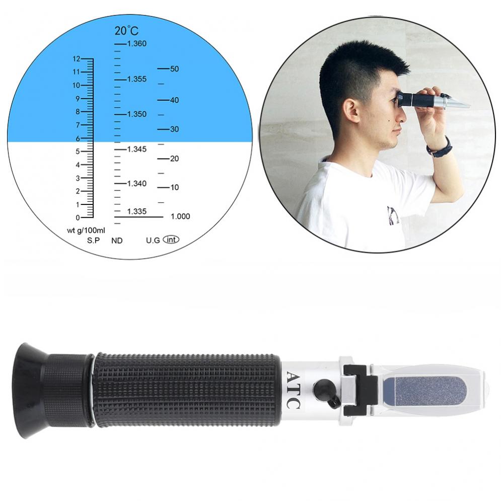 Håndholdt 0-12g justerbare urin vægtfylde refrakto... – Vicedeal