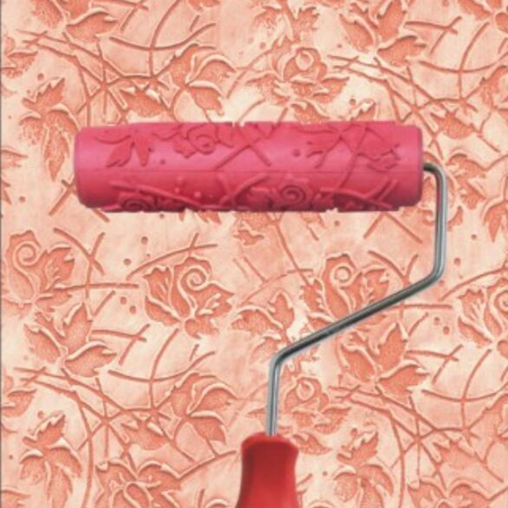 7inch Imitation Brick Flowers Pattern Embossing Cy... – Grandado