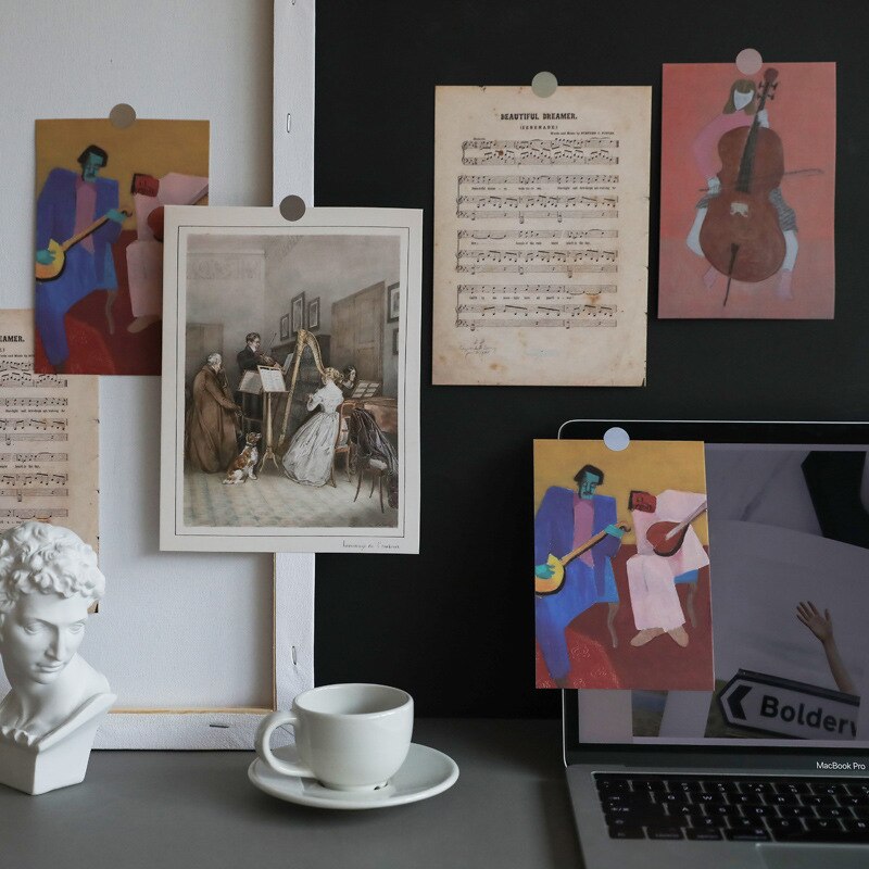 The Sound Of Music Nordic Retro Decoration Card 5S... – Grandado