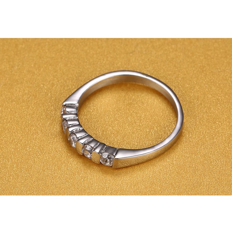 Vonx Cute Engagement Ring for Women Silver Color C... – Grandado