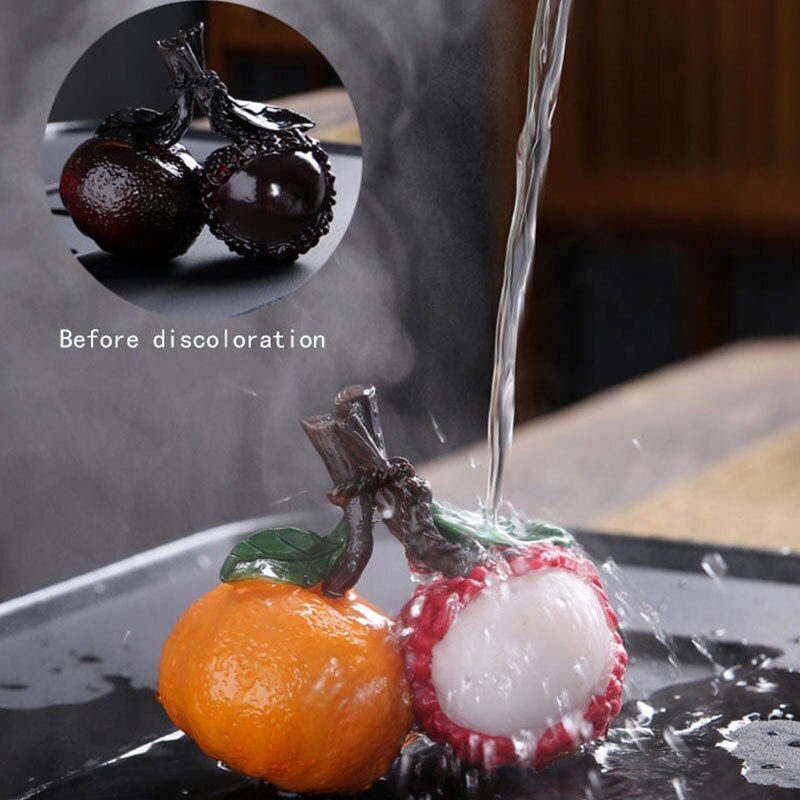 Color Changing Litchi Tea Pet, Fruit Resin Ornamen... – Grandado