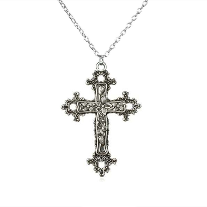Christ Baroque Cross Pendant necklace Vintage Bohe... – Vicedeal