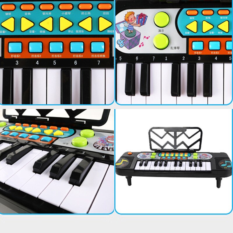 Teclado Piano para niños multifuncional carga elec... – Grandado