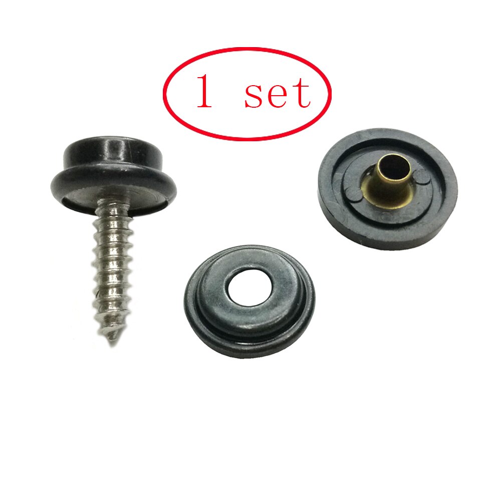Black Snap Button Fastener Screw Studs Kit For Can... – Grandado