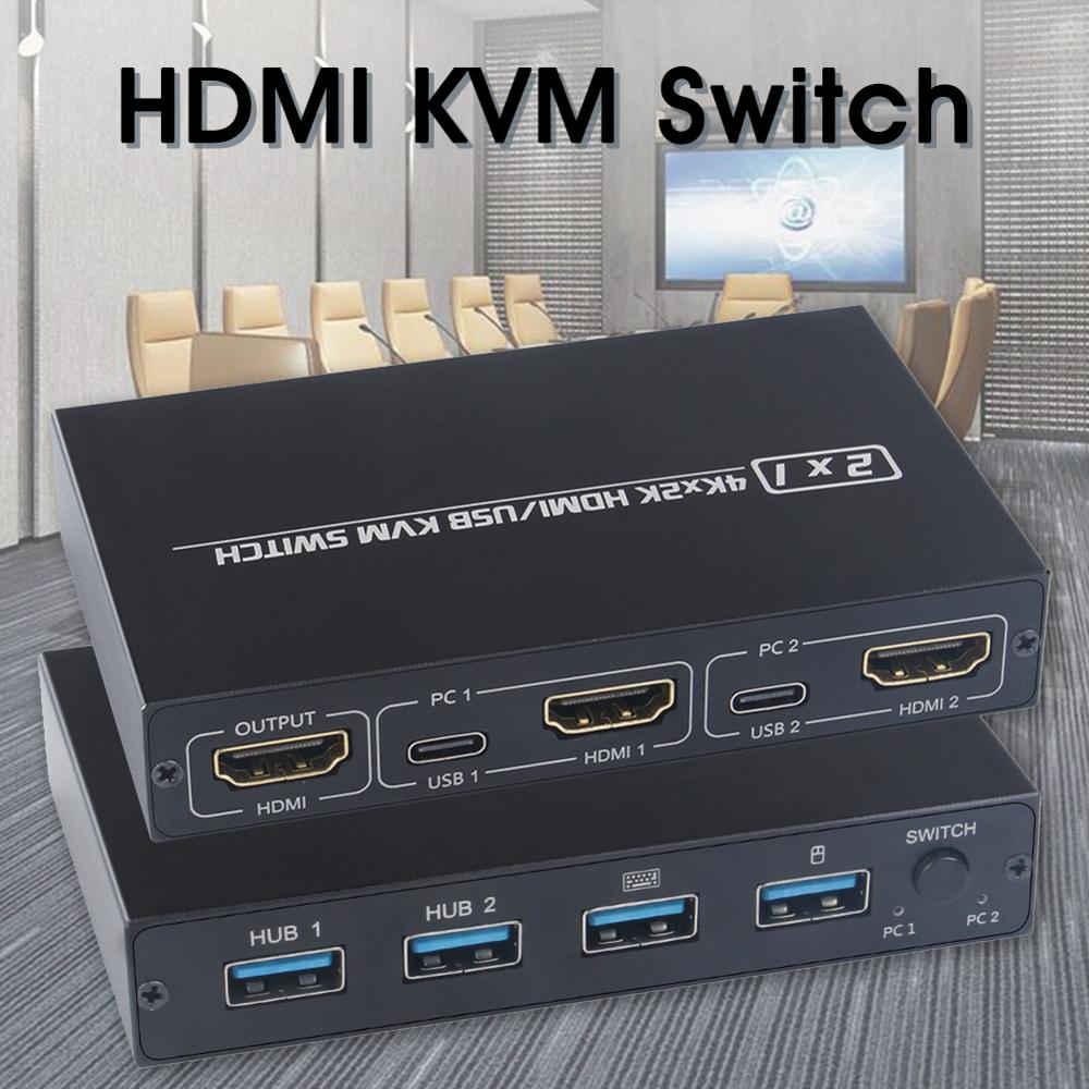 HDMI KVM Switch 2 Ports for 2 Computers Share One ... – Grandado