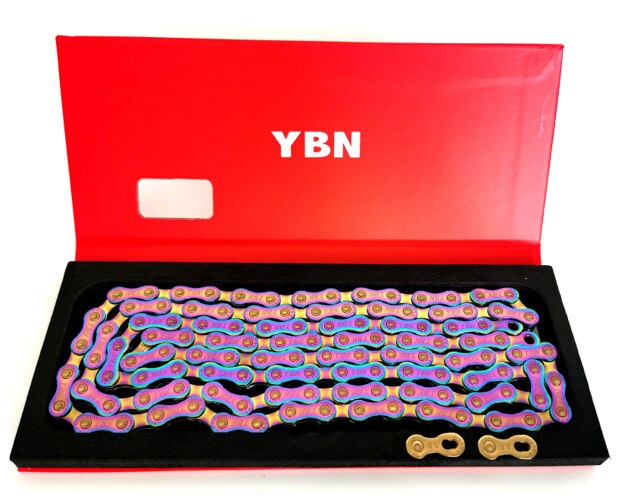 YBN 11-Speed Ti-N Multicolor Bicycle Chain compati... – Grandado