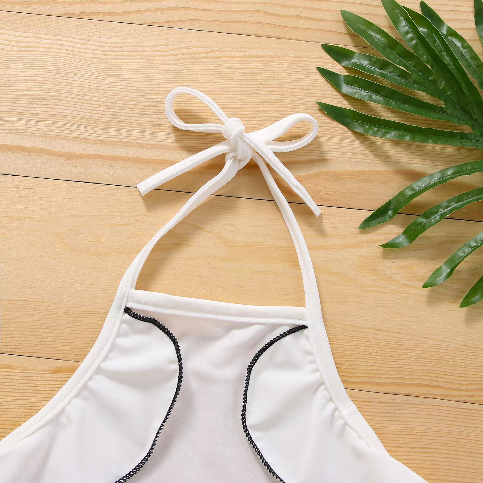 Baby Girls Bathing Suit Sleeveless Halter Patchwor... – Grandado