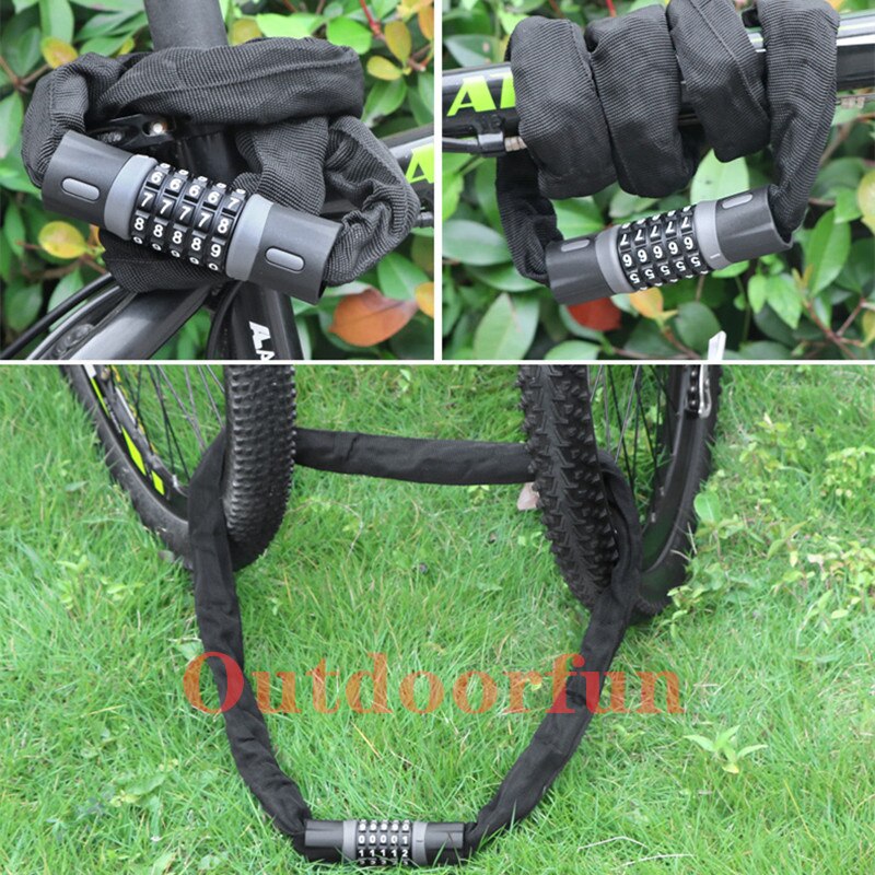 4 / 5 Digit Code Bicycle Alloy Steel Chain Lock An... – Grandado