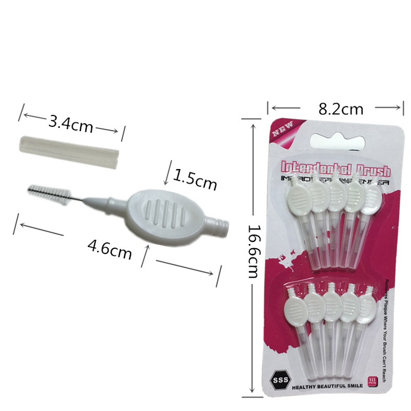 10 Pcs Interdental Brush Dental Floss Teeth Cleani... – Grandado