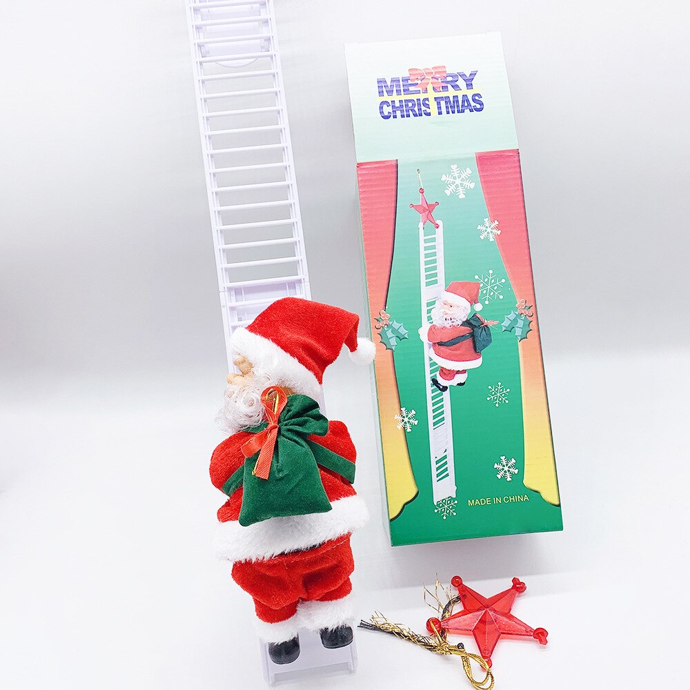Kerst Kerstman Elektrische Klim Ladder Opknoping D... – Grandado