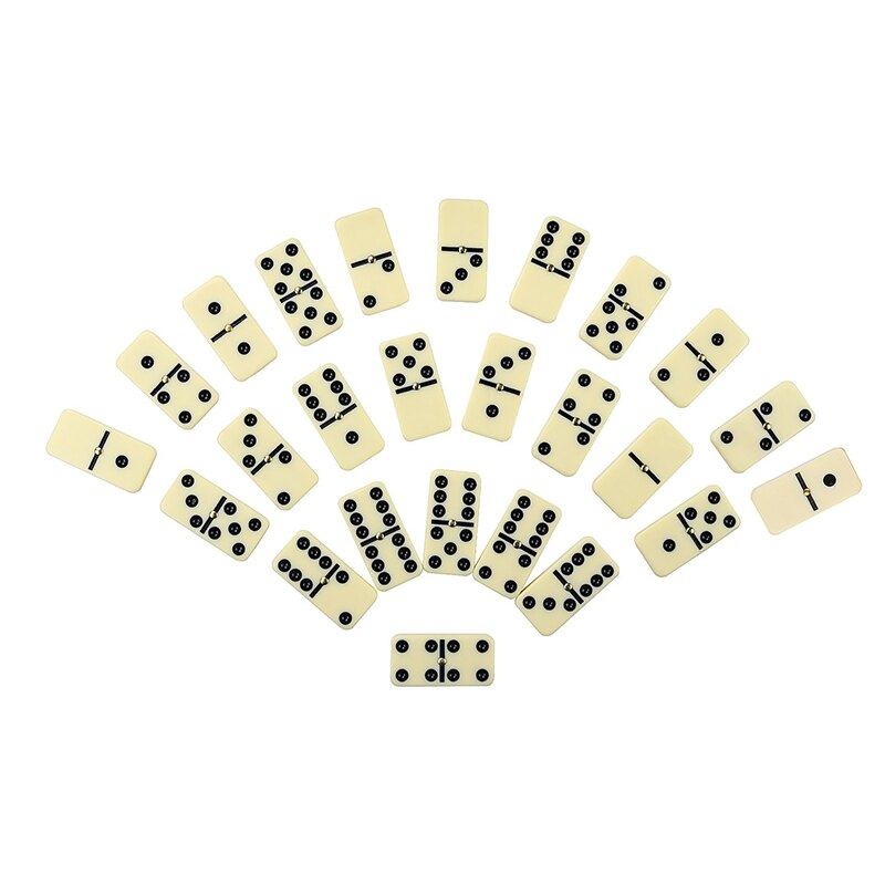 Houten Doos Domino Set Negen Domino Set Van 28 Dom... – Grandado
