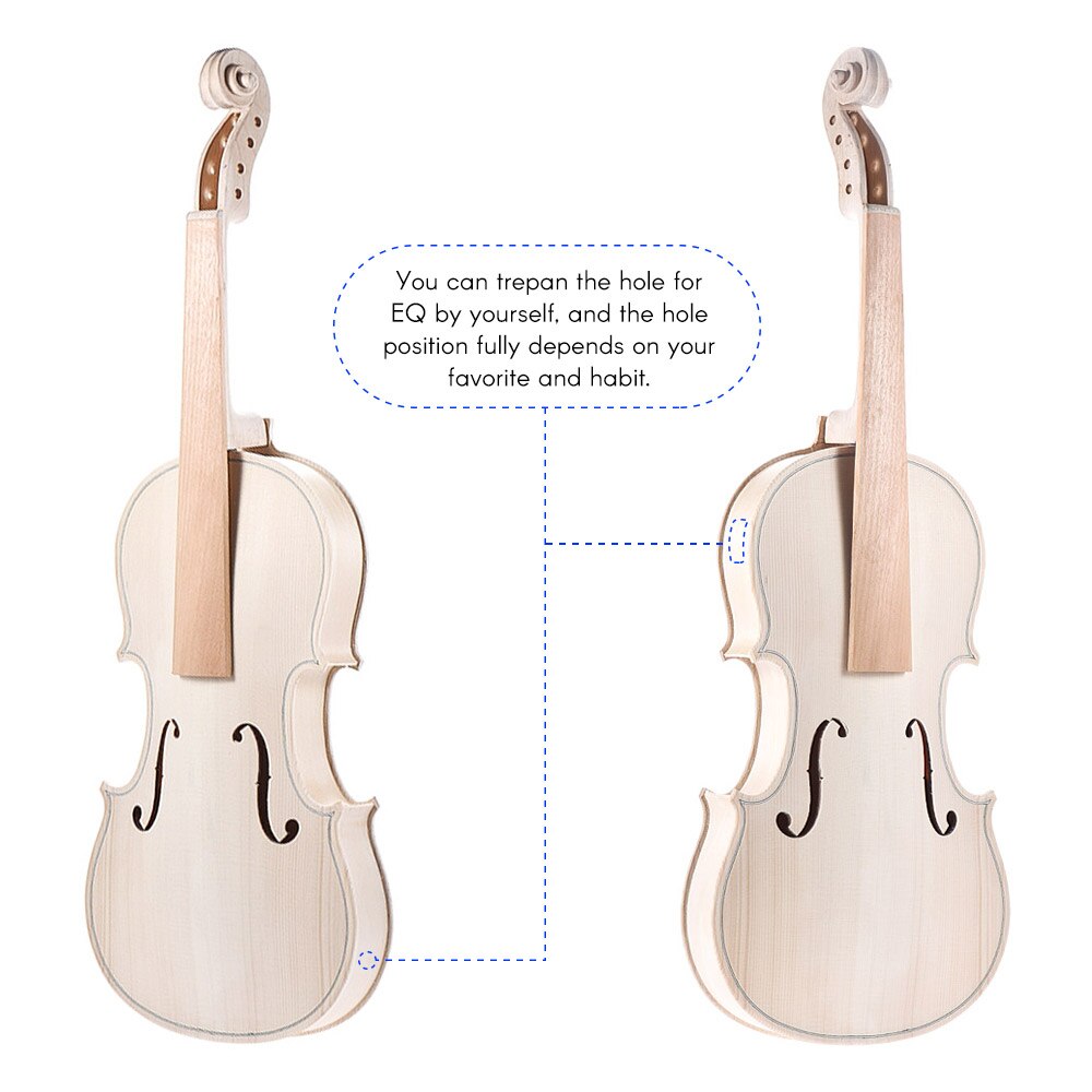 High Qulity 4/4 Full Size DIY Violin Kit Natural S... – Grandado