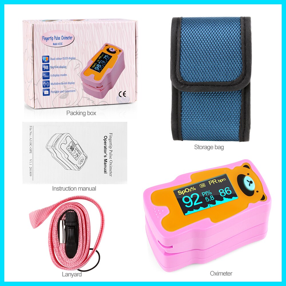 RZ Fingertip Pulse Oximeter Child Type Portable Fi... – Grandado