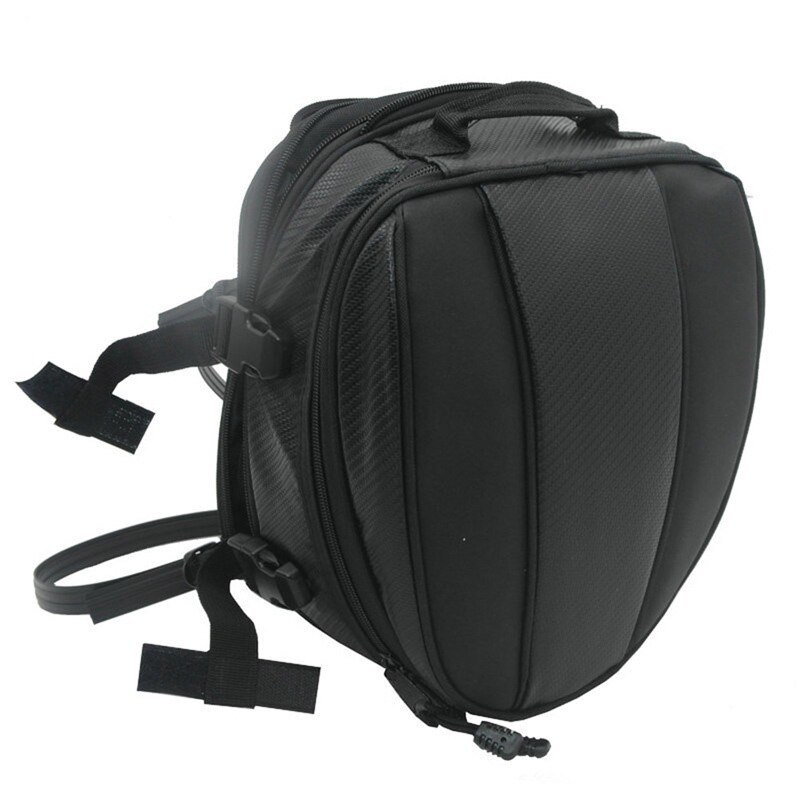 Black Motorcycle Rear Seat Bag Portable Seat Tail ... – Vicedeal