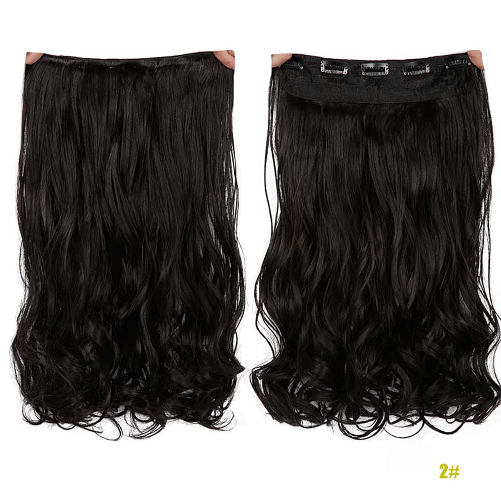 WEILAI 24 inch long curly women clip in hair exten... – Grandado