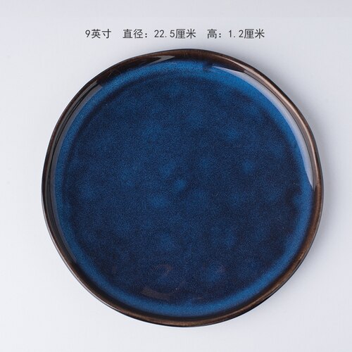 European Style Round Ceramics Steak Plate Hotel Ta... – Grandado